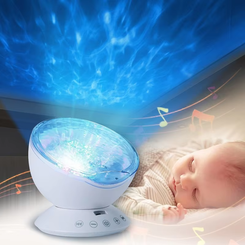 AquaDreams Ocean Wave Projector Night Light | Soothing Sleep Lamp ...