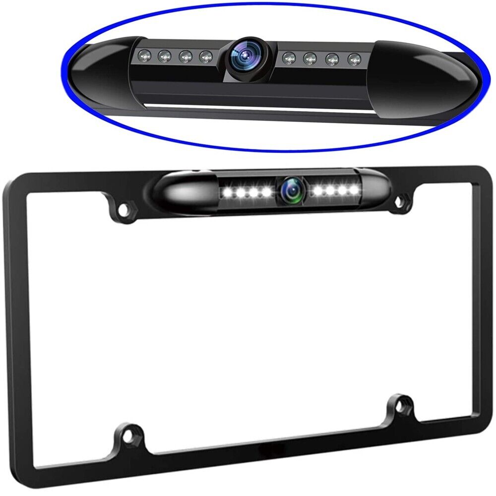 Backup Camera | License Plate Frame | Night Vision | Waterproof | 170 ...