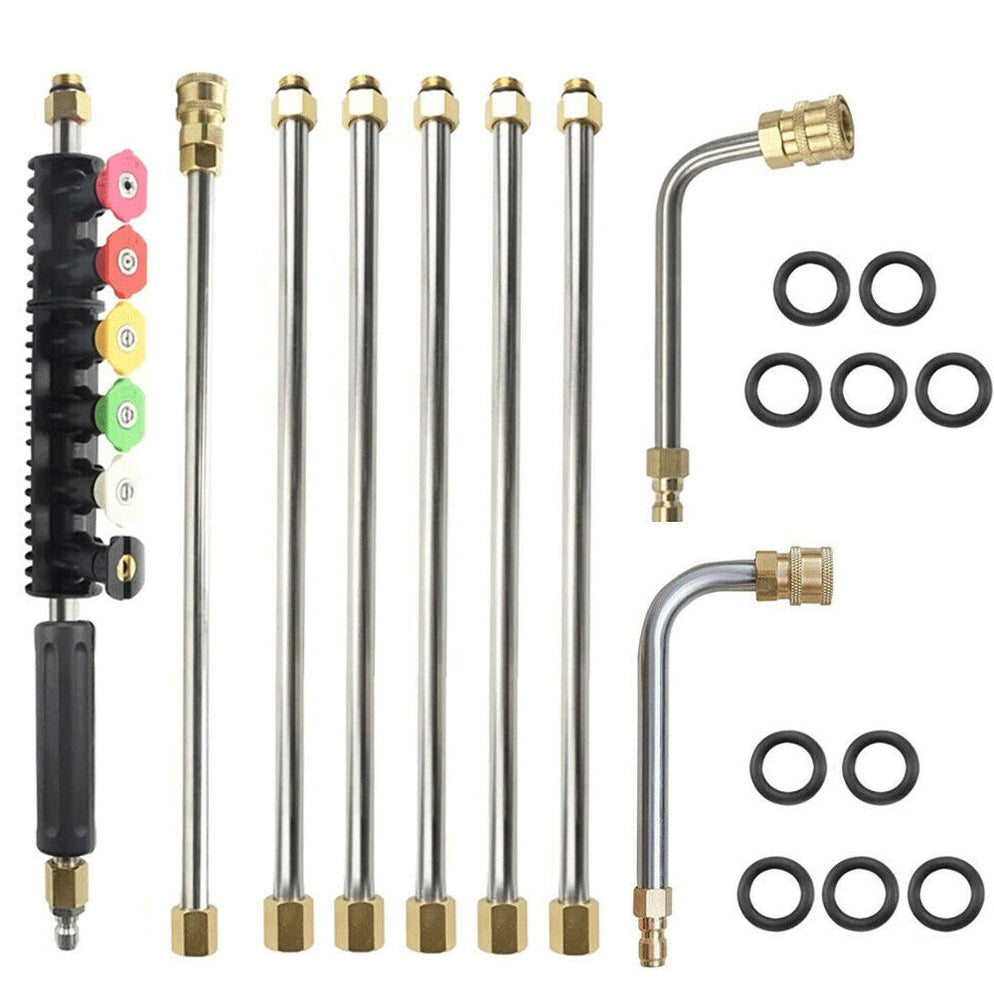 Pressure Washer Extension Wand | Adjustable Lance Set | 10 Ft Reach ...