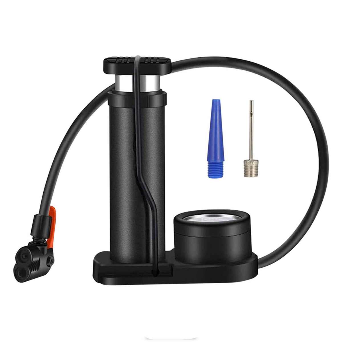 Portable Bike Pump | Mini Foot Pump with Gauge | 160 PSI High Pressure ...